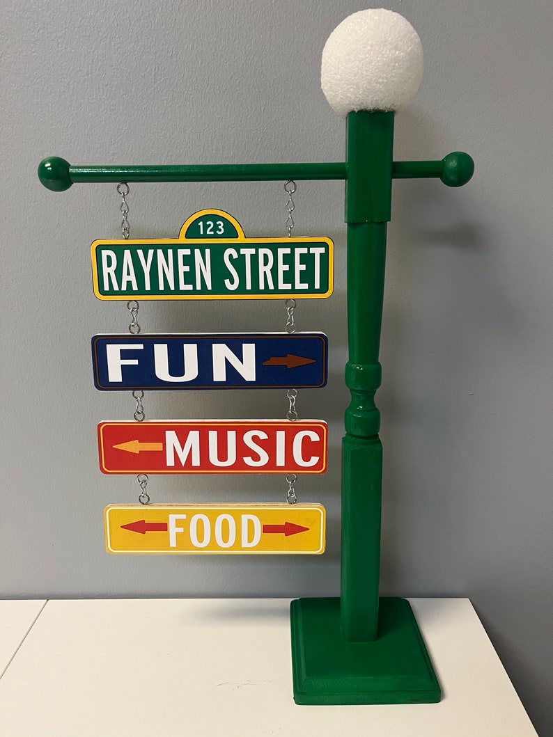 Street Sign Lamp Post 4 Tier 21 Inch Centerpiece - Etsy