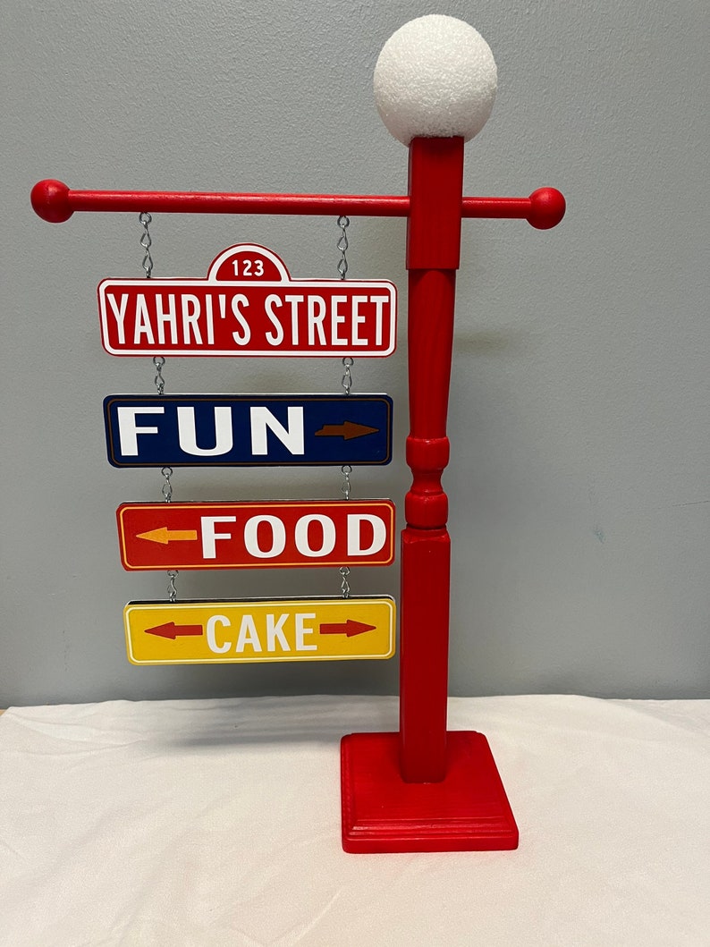 Street Sign Lamp Post 4 Tier 21 Inch Centerpiece - Etsy