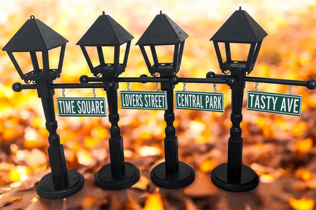 4 New York Themed Lamp Post, NYC Inspired Lamp Post - Etsy