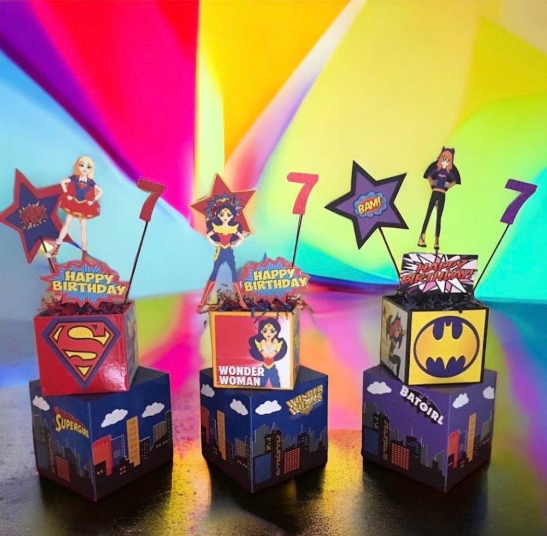 Superhero Inspired Centerpiece - Etsy