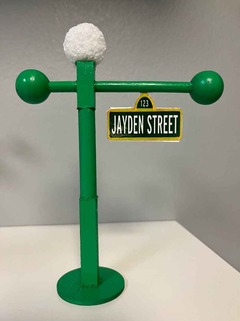 Street Sign Lamp Post 6inch Cake Topper - Etsy