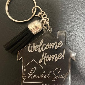 Relator Welcome Home Keychain - Etsy