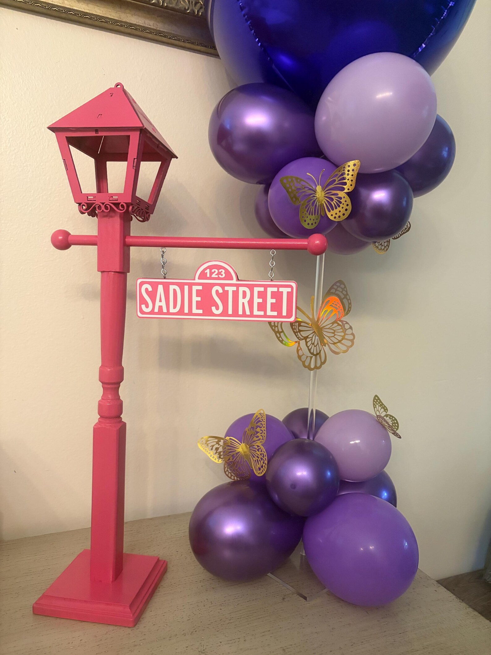 3 Lamp Post Street Sign 21 Inch Centerpieces - Etsy