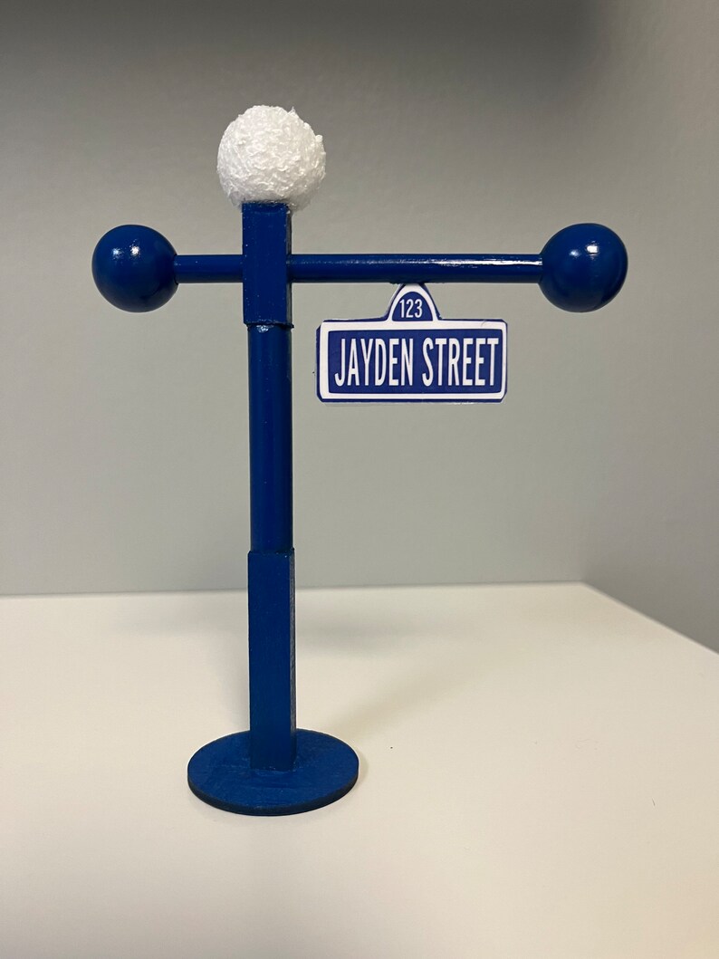 Street Sign Lamp Post 6inch Cake Topper - Etsy