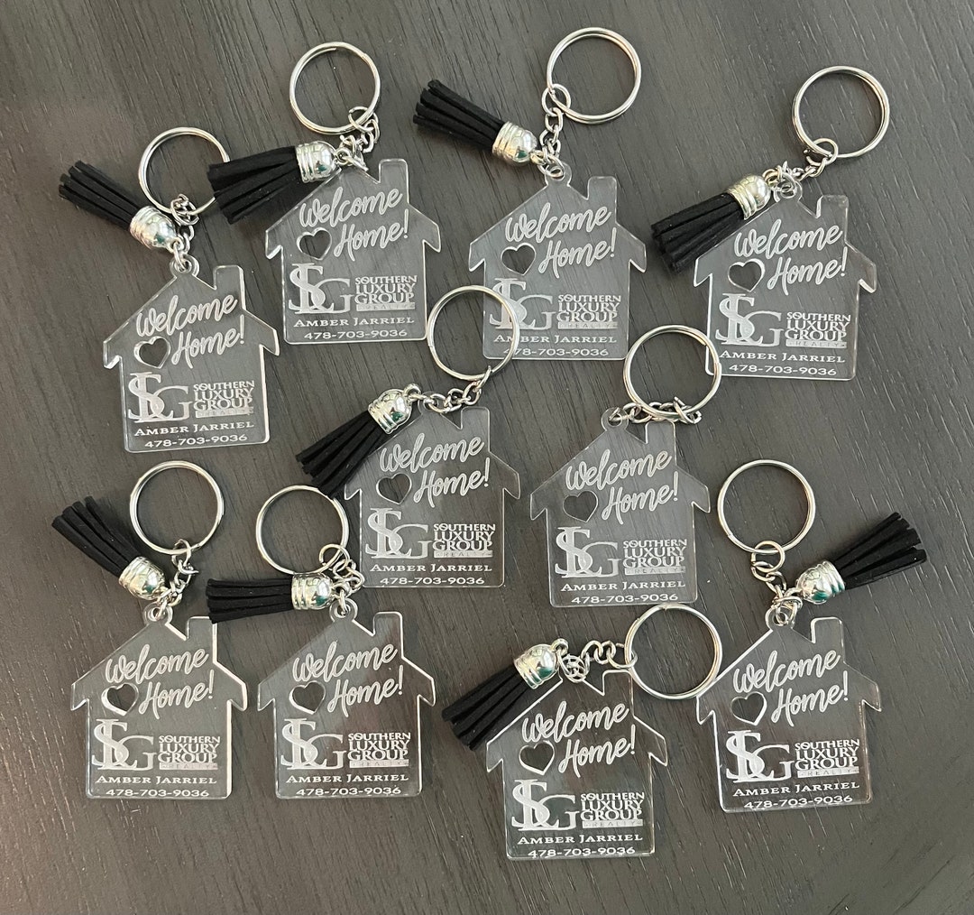 Welcome Home Keychain - Etsy
