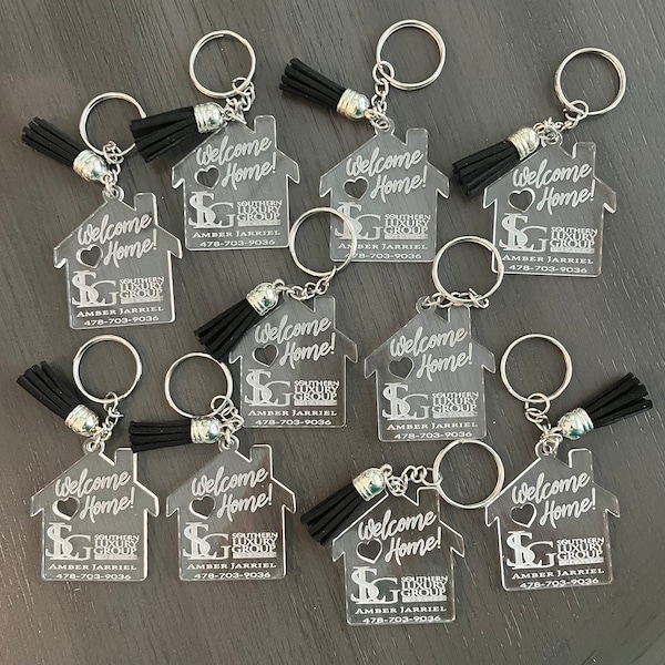 Home Keychain - Etsy