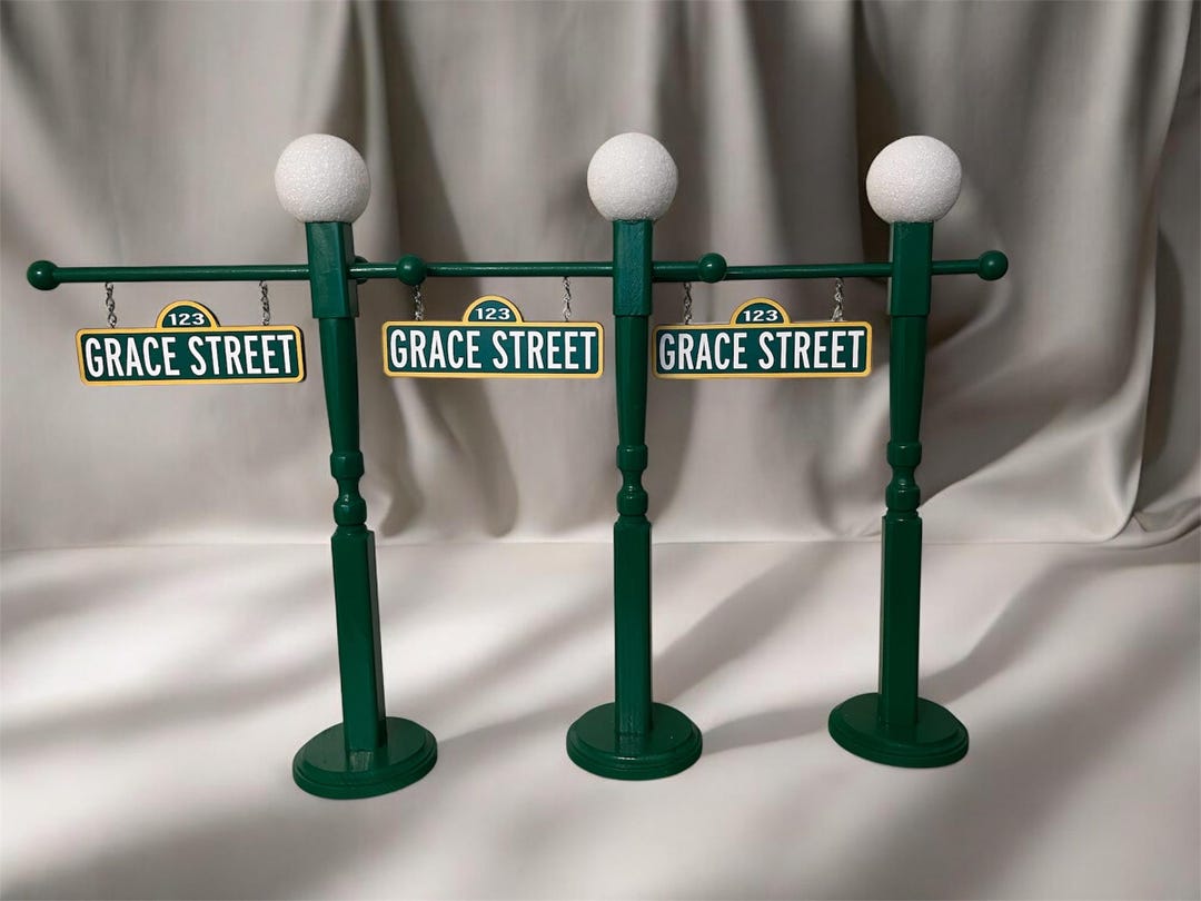 3 Lamp Post Street Sign 21 Inch Centerpieces - Etsy