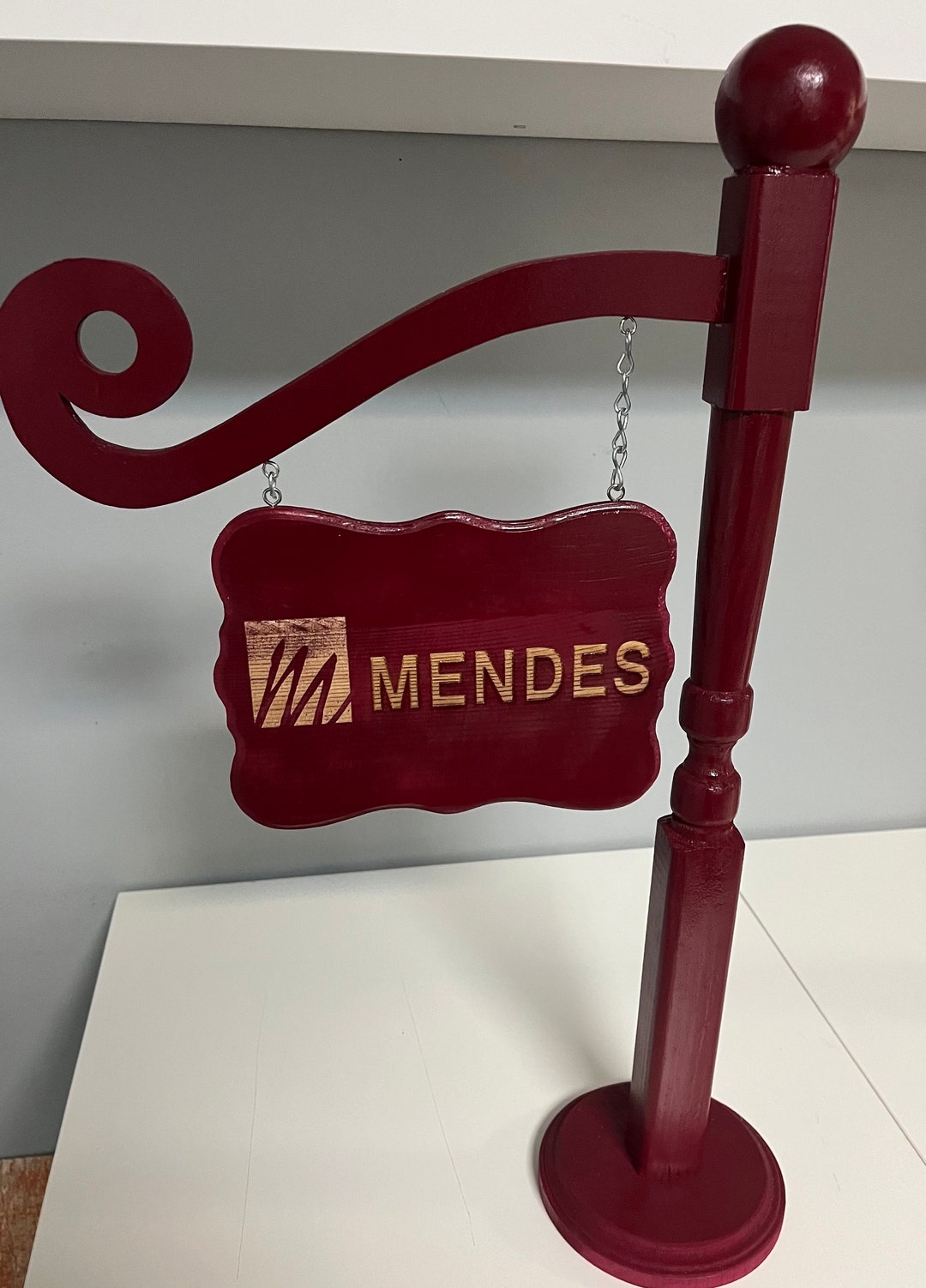 Street Sign Lamp Post, Trolley Station Lamp Post, 21 Inch Centerpiece ...