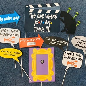 TV Sitcom Party Photo Props | 90s Theme Party Decor | Coffeehouse Party ...