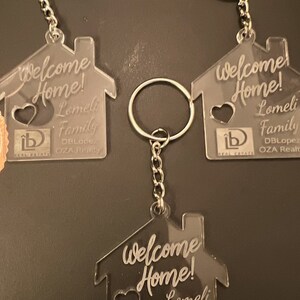 Welcome Home Keychain - Etsy