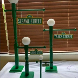 3 Lamp Post Street Sign 21 Inch Centerpieces - Etsy