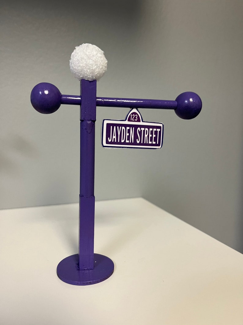 Street Sign Lamp Post 6inch Cake Topper - Etsy