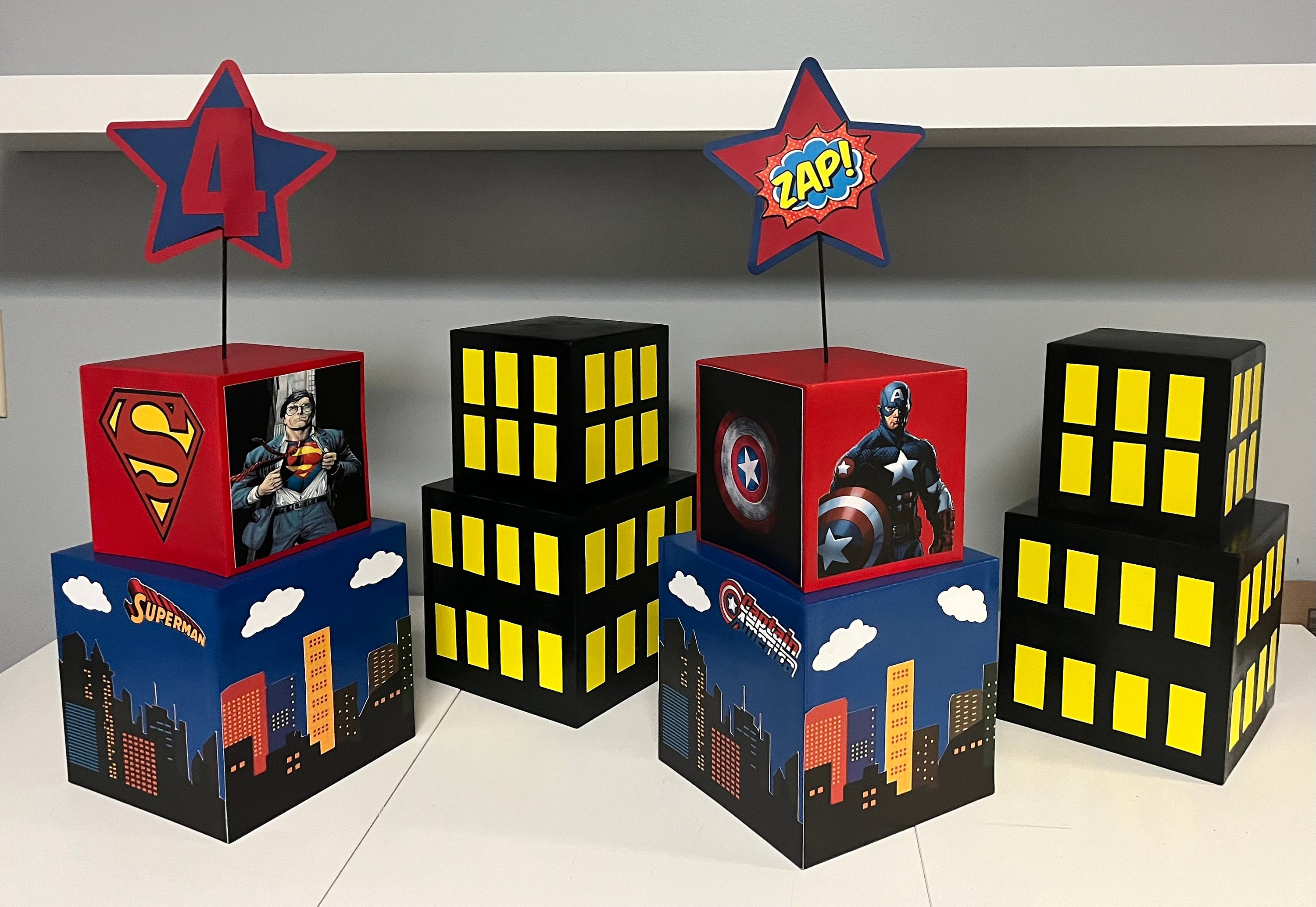 Superhero City Inspired Centerpiece - Etsy UK