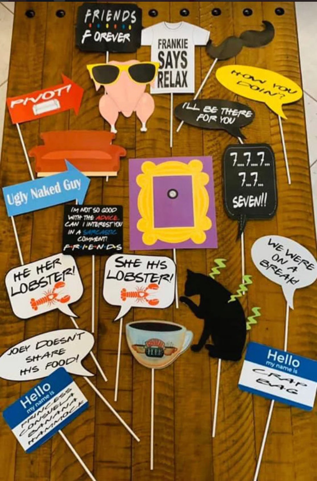 FRIENDS Themed Photo Props, Friends Party Supplies, Friends Inspired ...