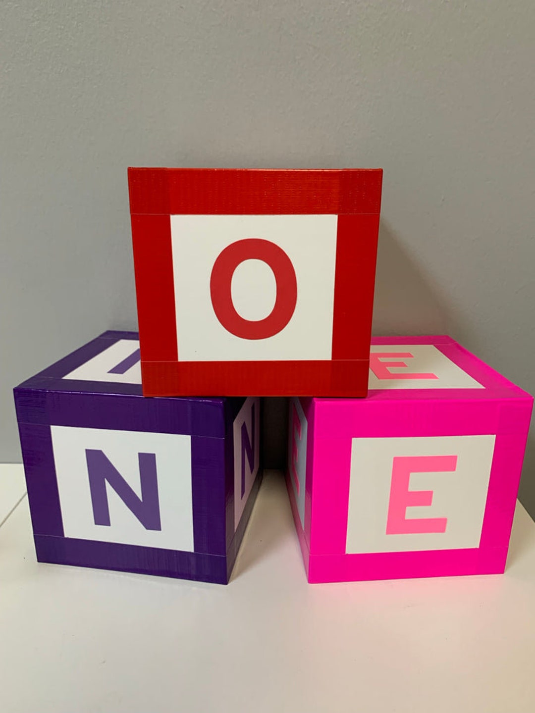 ABC Block Centerpiece Party Decoration 1st Birthday - Etsy