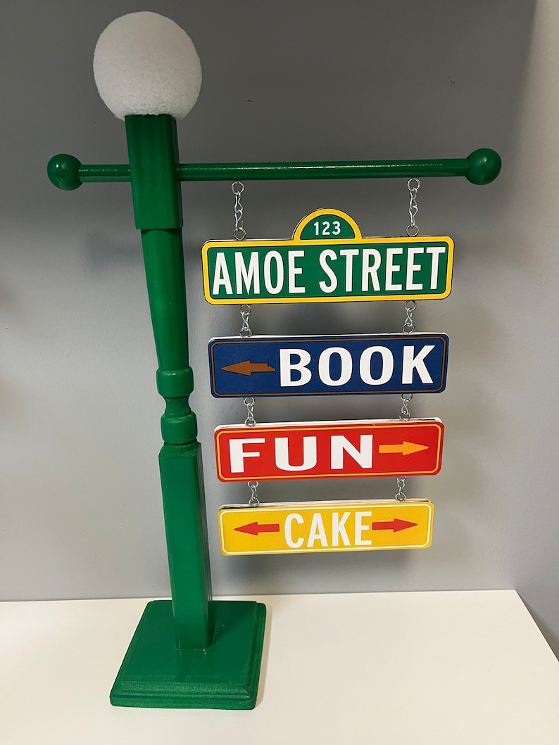 Street Sign Lamp Post 4 Tier 21 Inch Centerpiece - Etsy