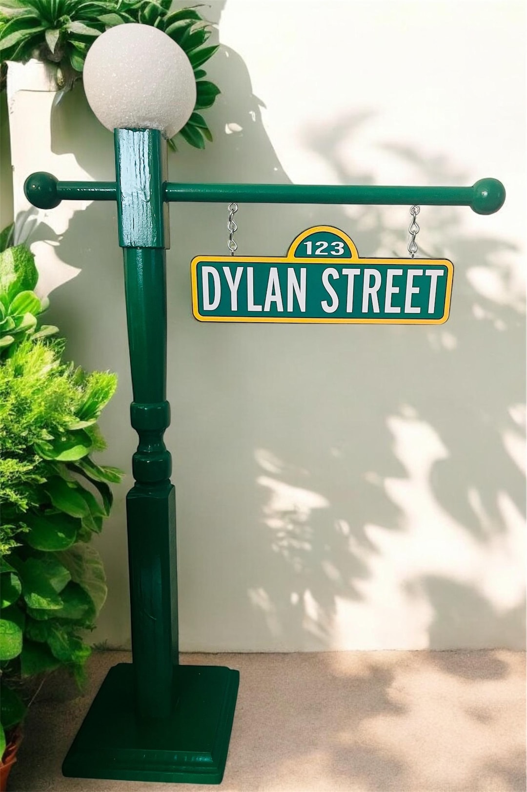 Lamp Post Street Sign Centerpiece 21 Inch | Custom Party Decor | City ...