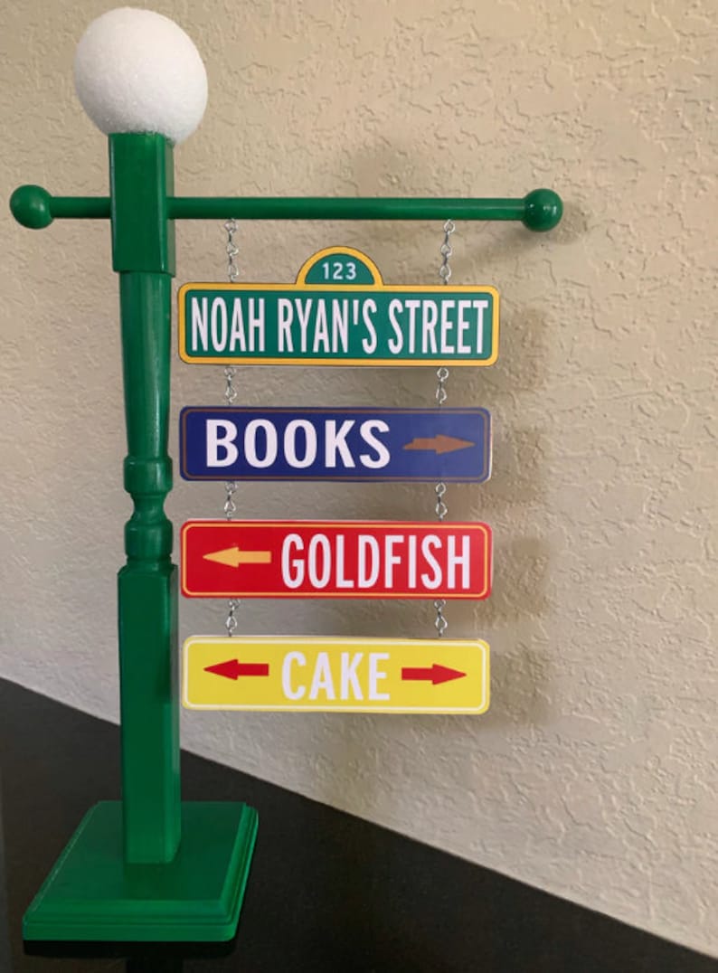 Street Sign Lamp Post 4 Tier 21 Inch Centerpiece - Etsy