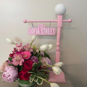 3 Lamp Post Street Sign 21 Inch Centerpieces - Etsy
