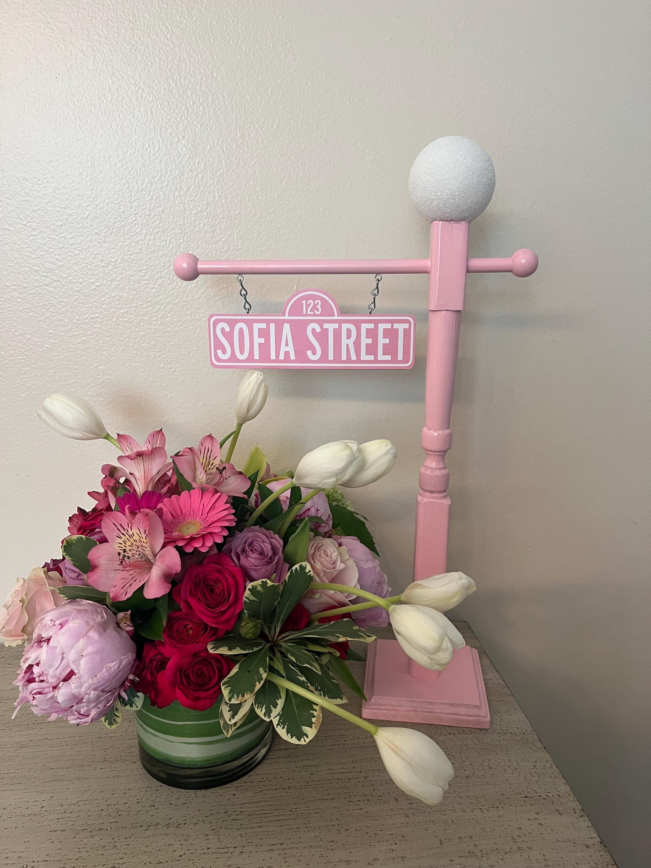 3 Lamp Post Street Sign 21 Inch Centerpieces - Etsy