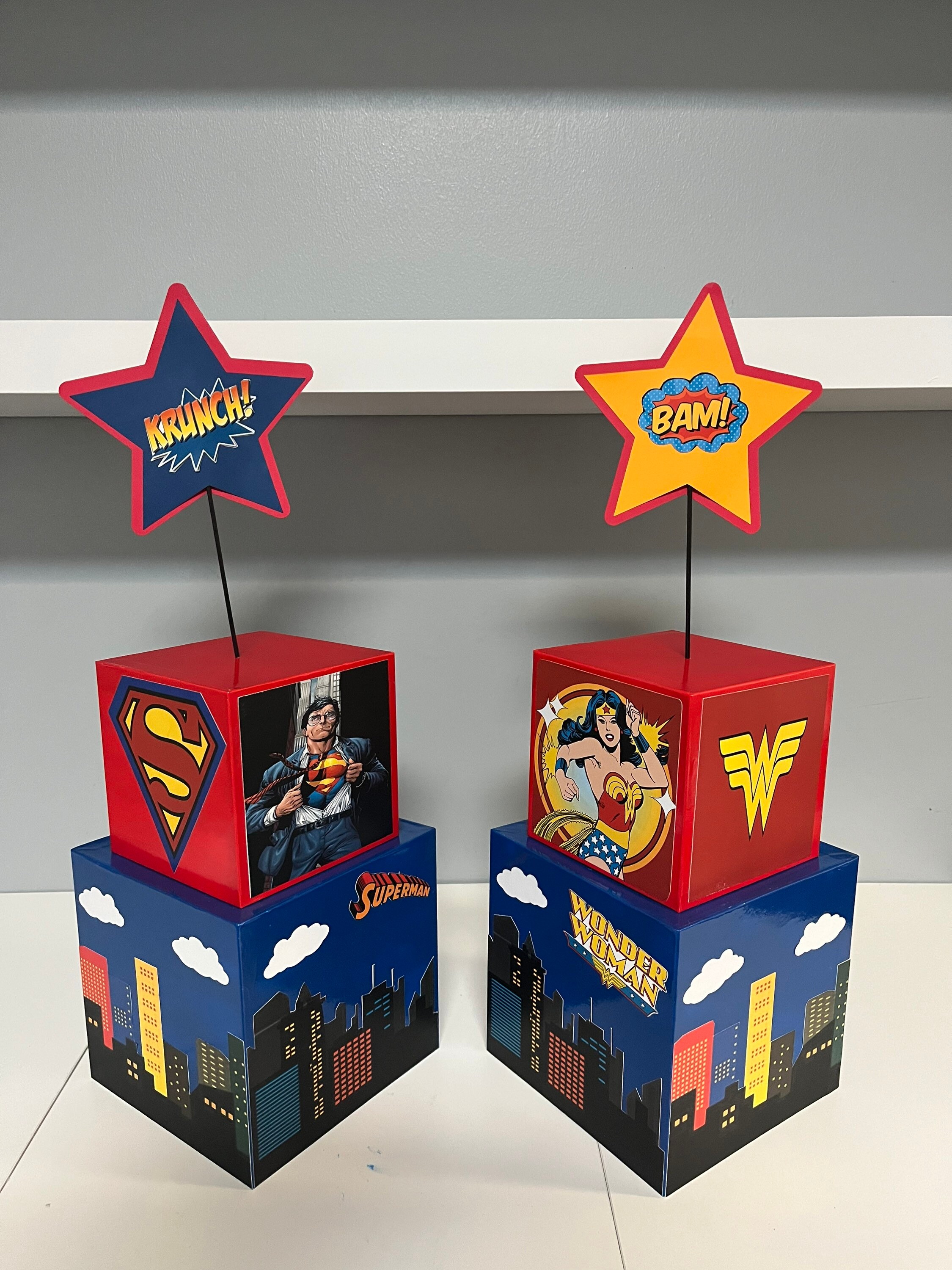 Superman Centerpiece Ideas Our Superhero Party Celebrate Every Day