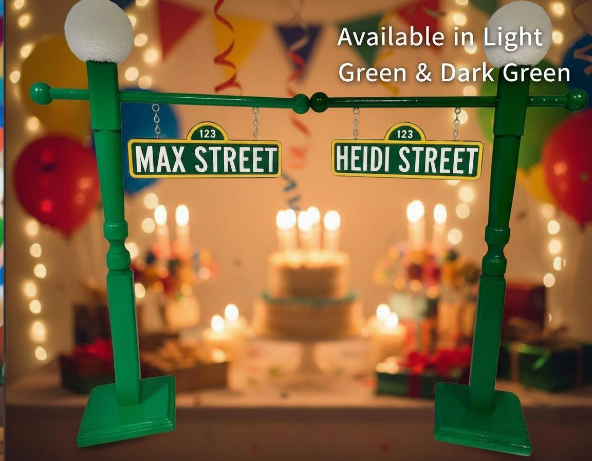 3 Lamp Post Street Sign 21 Inch Centerpieces - Etsy