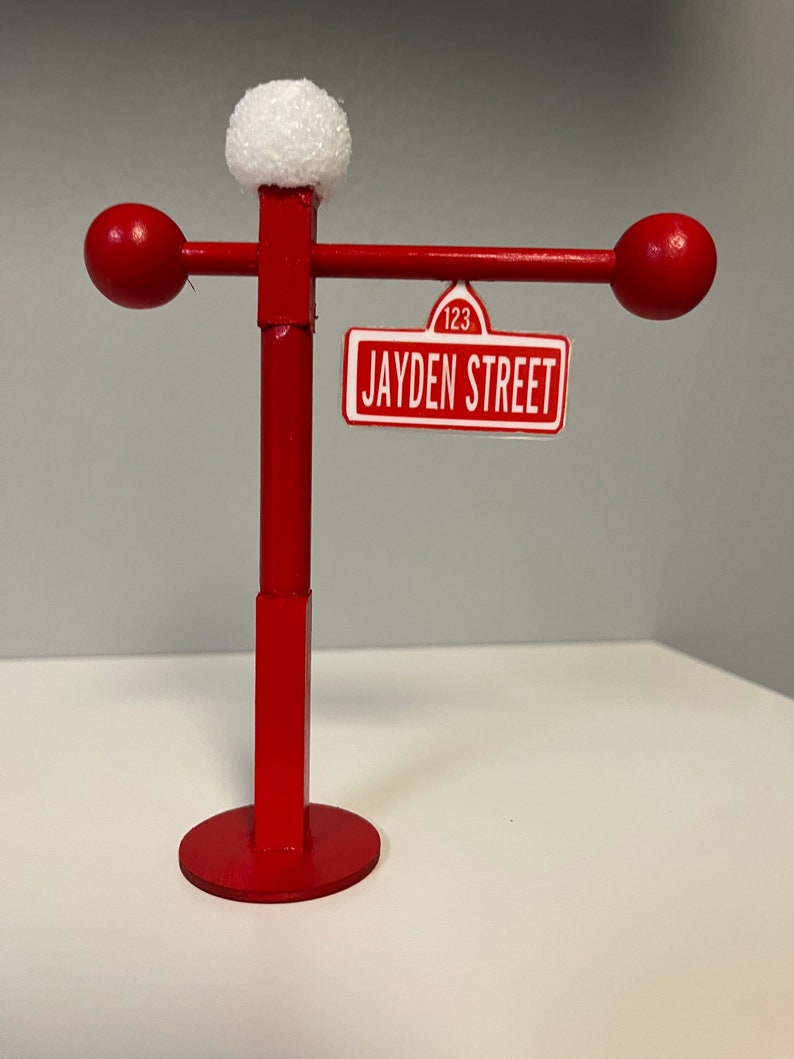 Street Sign Lamp Post 6inch Cake Topper - Etsy