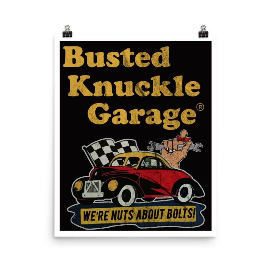 Busted Knuckle Garage Carguy Nuts & Bolts Poster - Etsy