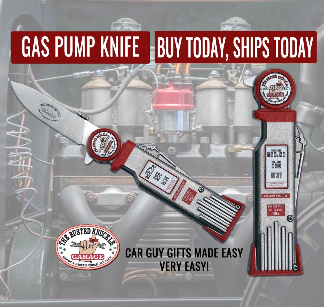 Miniature Gas Pump Collectible - Busted Knuckle Garage - Car Guy Gift ...