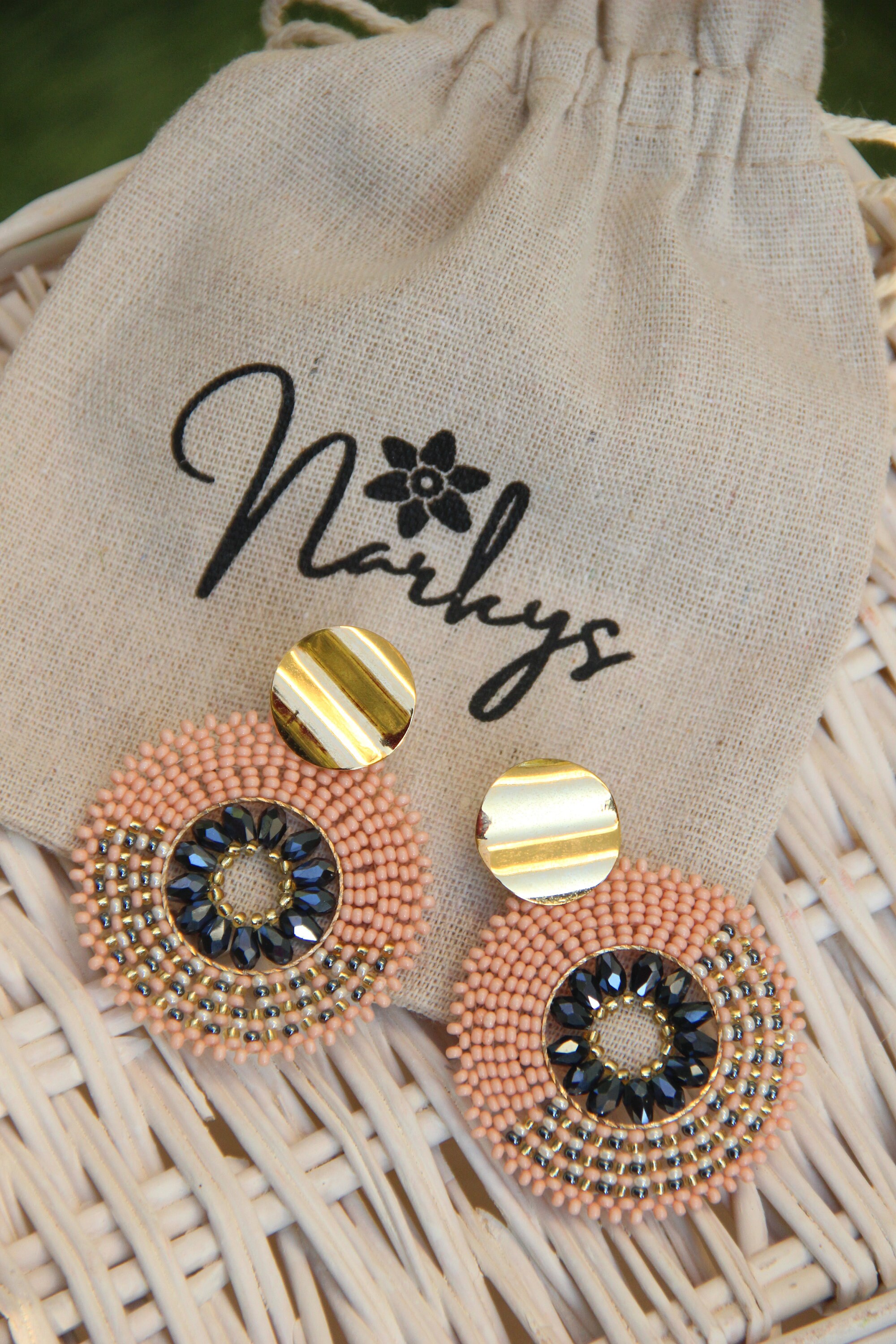 AZUCENA Seed Beads & Murano Earrings Handmade Earrings - Etsy