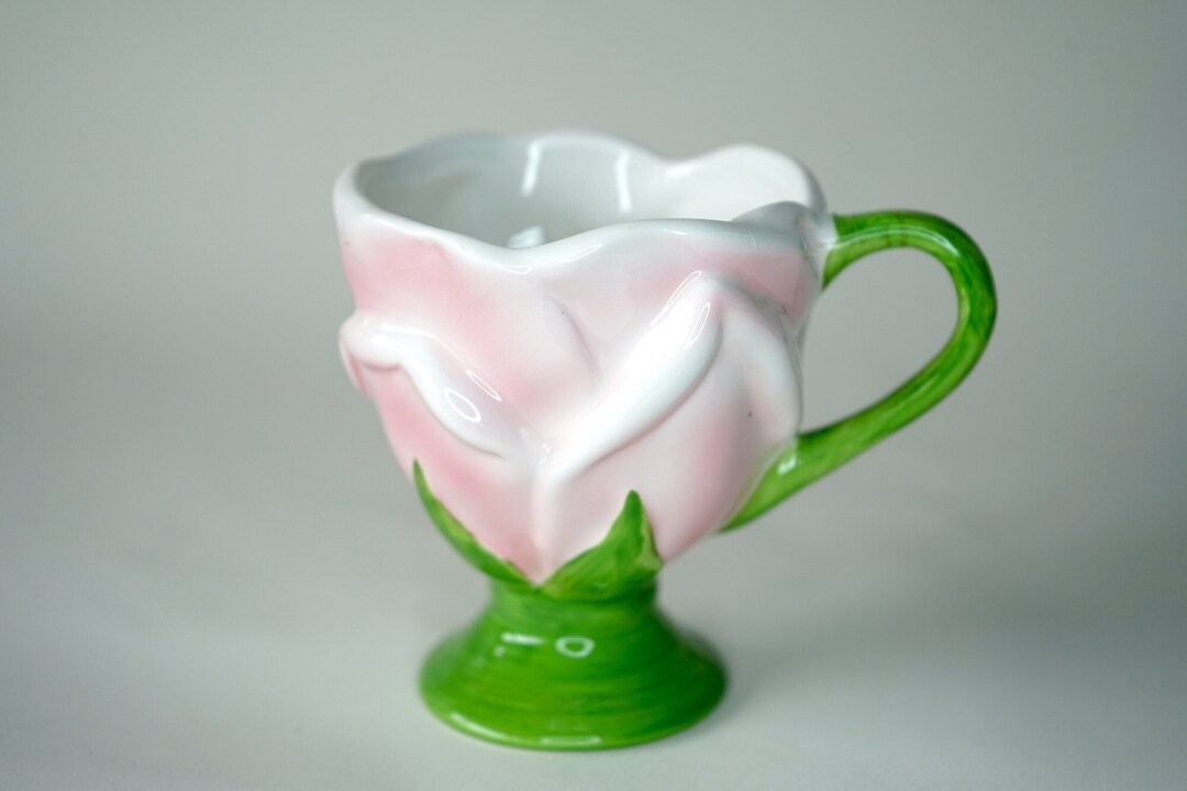 Adorable Pink Tulip Tea Cup - Etsy