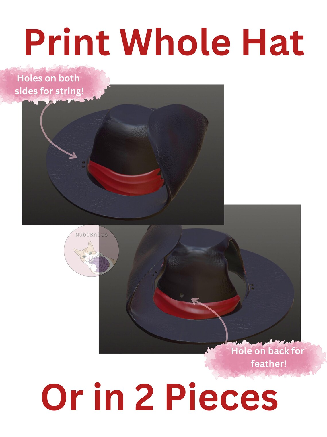 STL FILE: Puss in Boots Hat - Shrek Cat, Cartoon Hat for Cats/dogs, 3D ...