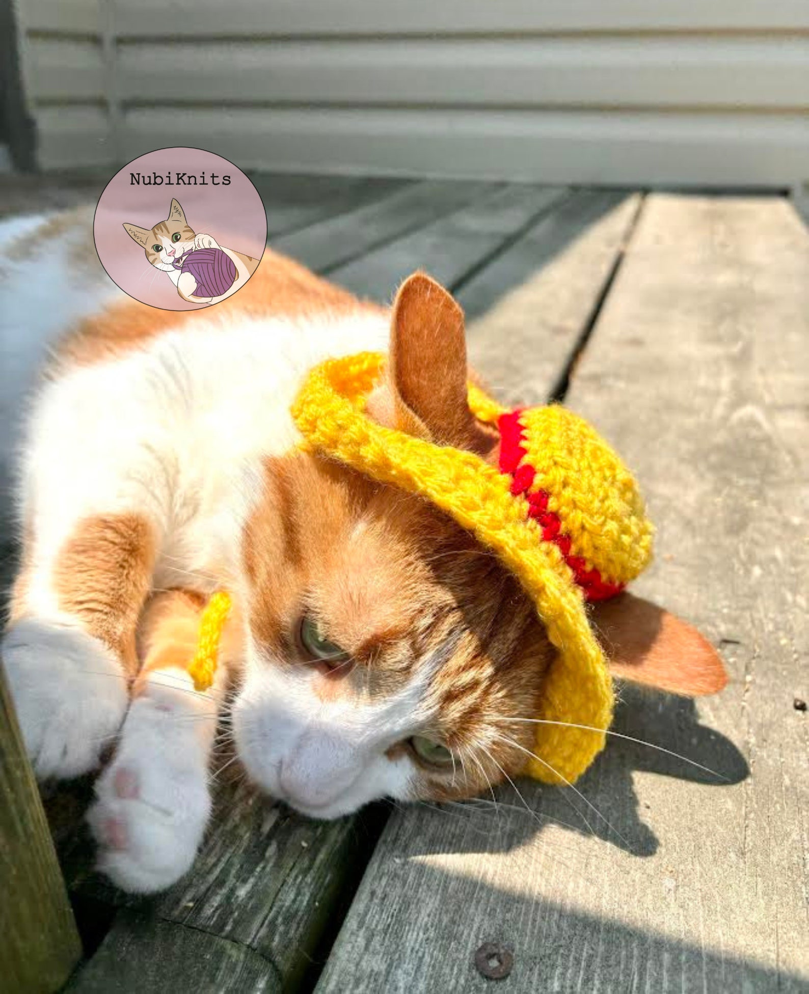 CROCHET PATTERN: Cat Sun Hat/bucket Hat or for Small Dog Crochet ...