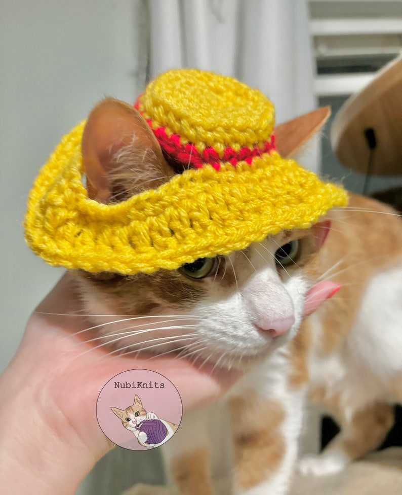 CROCHET PATTERN: Cat Sun Hat/bucket Hat or for Small Dog Crochet ...
