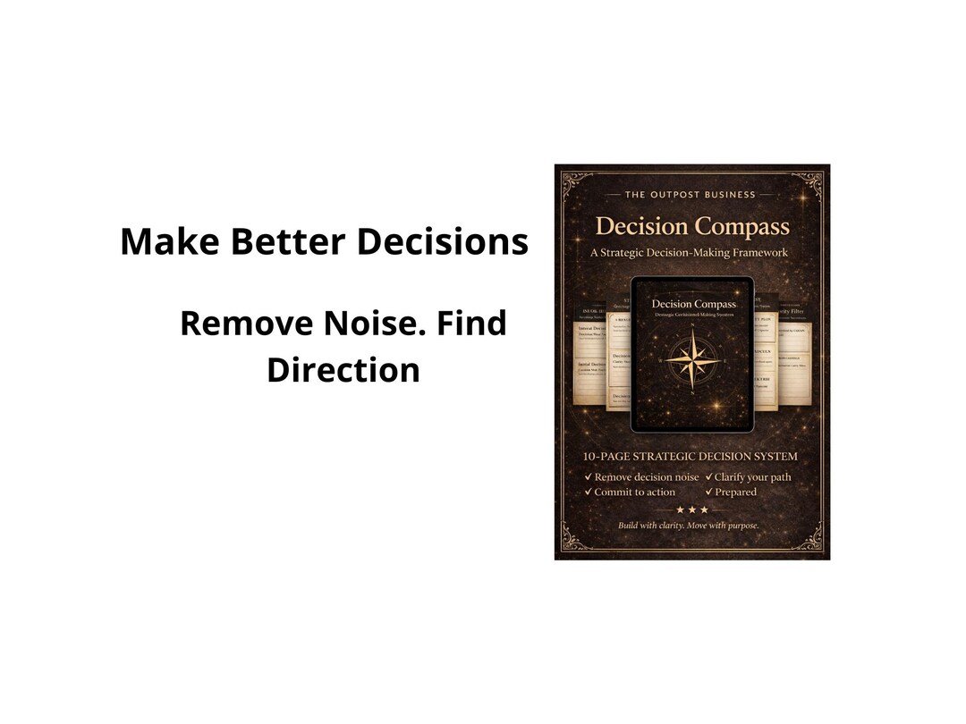 Decision Compass | 10-page Strategic Decision-making Framework ...