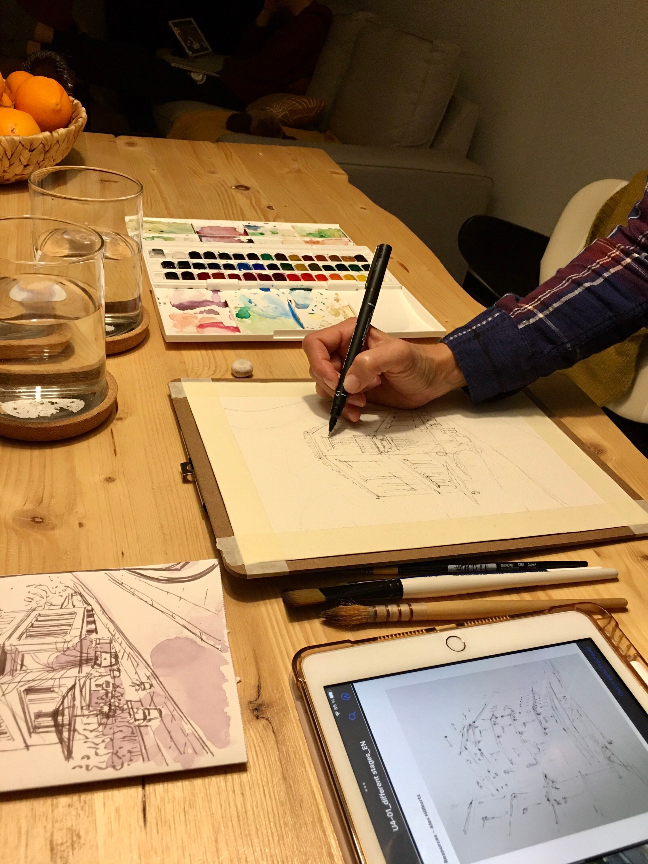 Urban Sketch Plaka Athens Acropolis Athens Acropolis Original Original ...