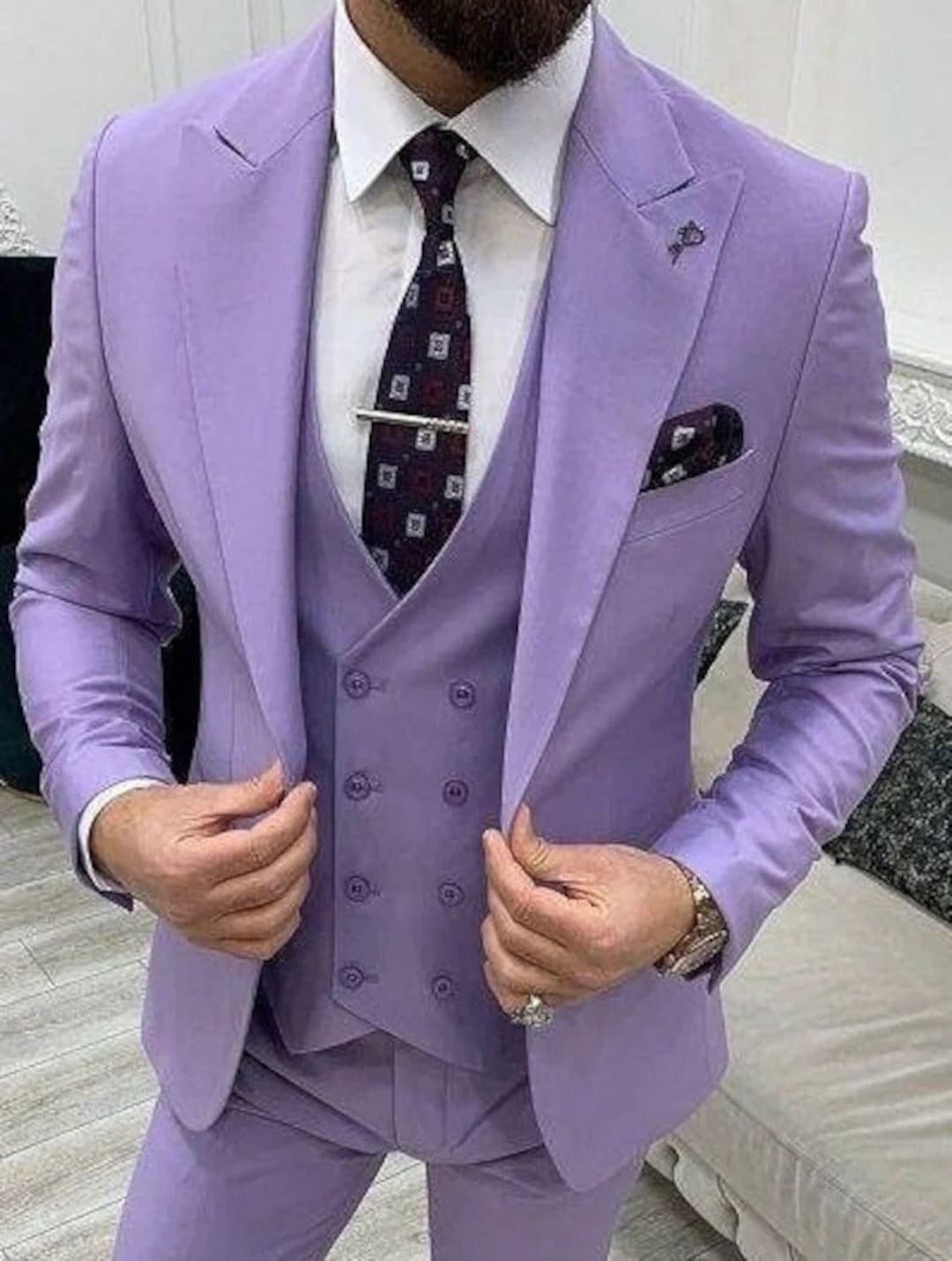 SUIT FOR MEN, Purple Suit for Men, Wedding Suits, Grooms and Groomsmen ...