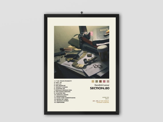 Kendrick Lamar Section 80 Album Cover