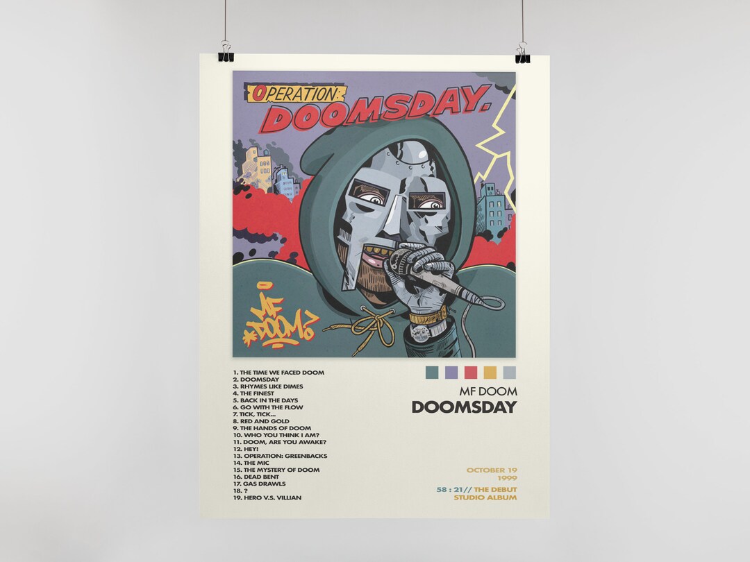 MF DOOM Poster Operation: Doomsday Poster Album Cover - Etsy