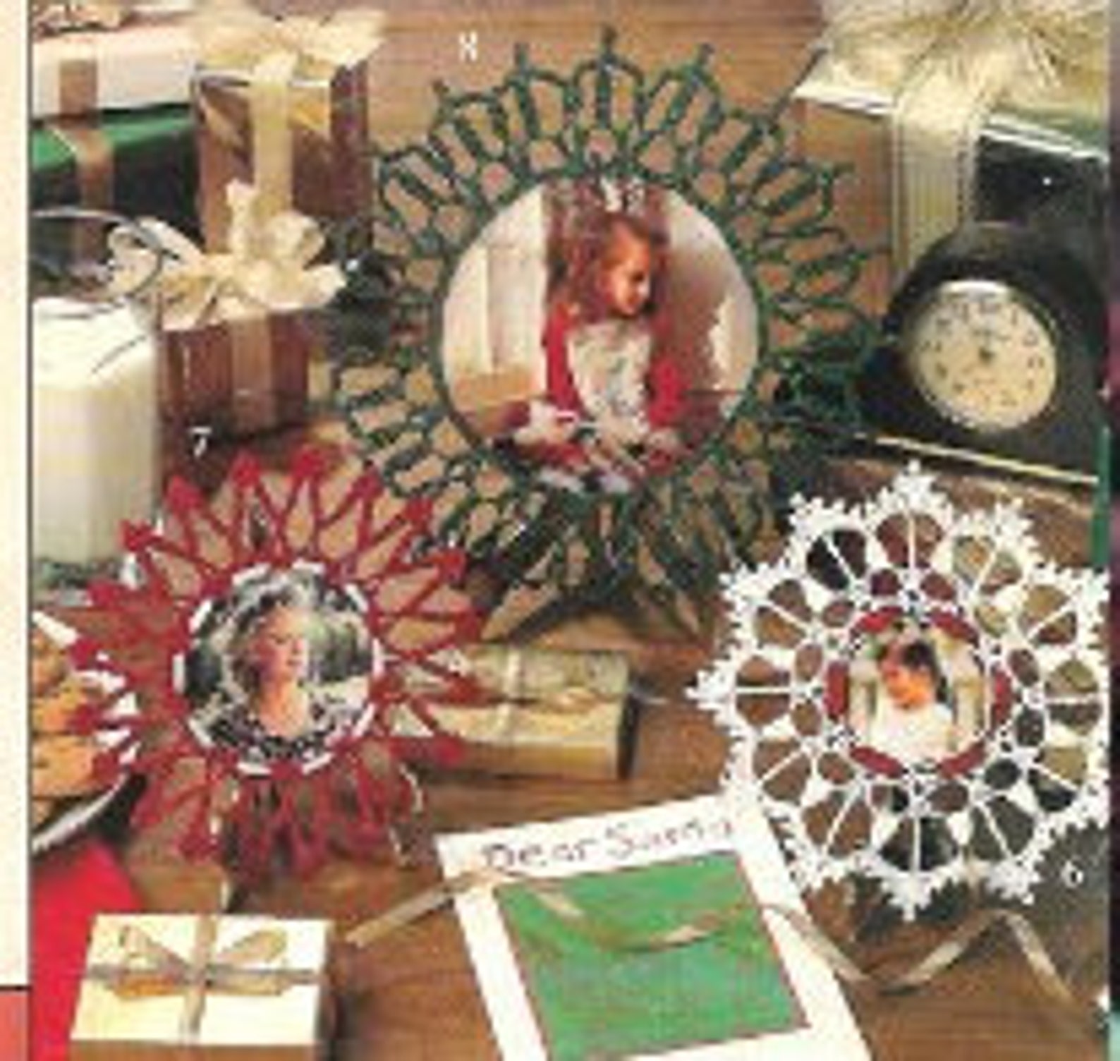 Lacy Photo Frames Simple Vintage Crochet Patterns | Etsy