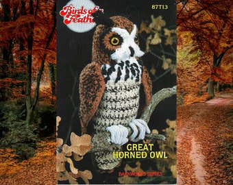 Horned Owl Pattern - Etsy