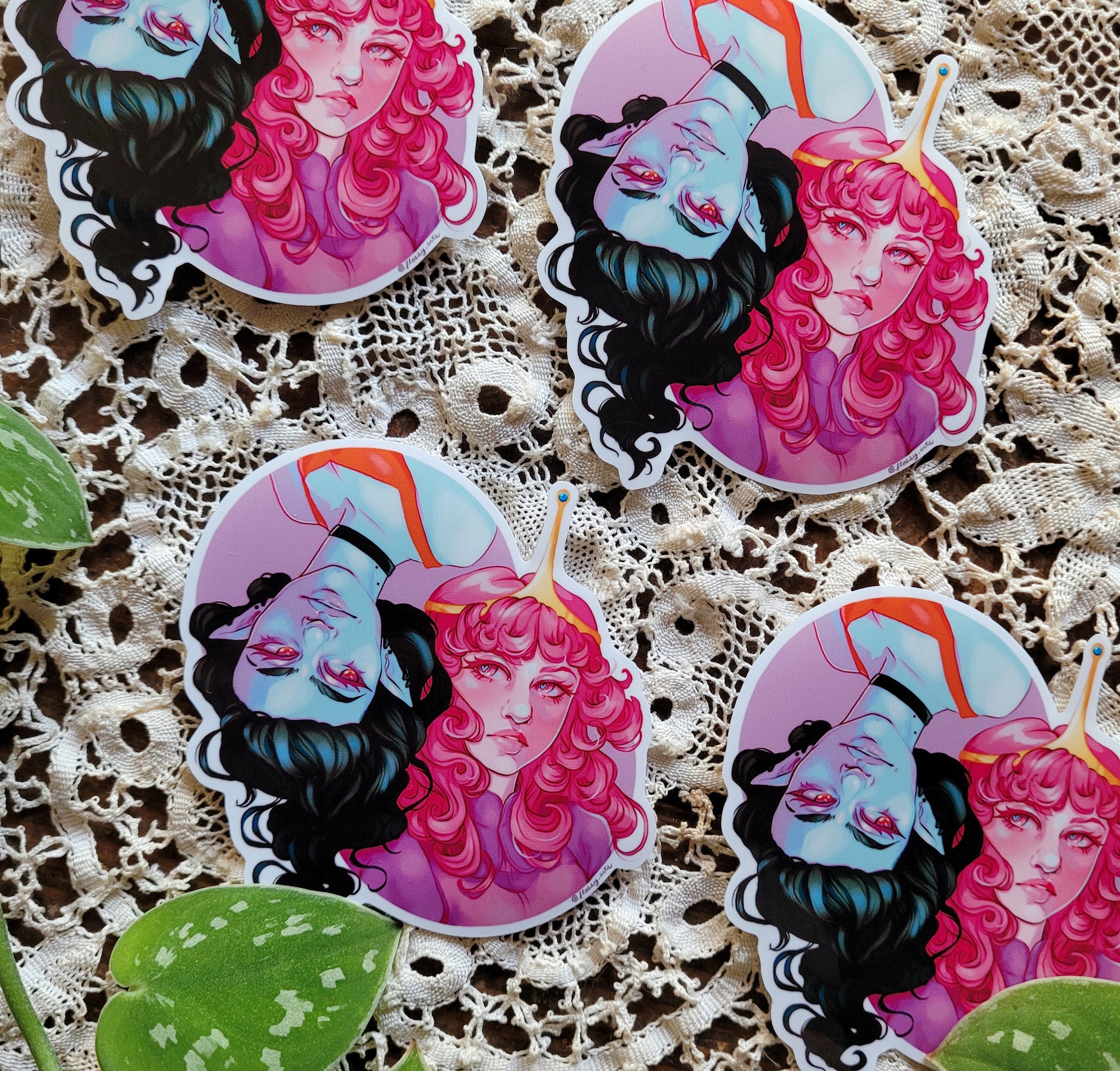 Marceline and Bubblegum Sticker Adventure Time Sticker - Etsy