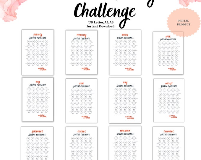 Budget Stickers, Saving Challenge Tracker Stickers, Mini Savings ...