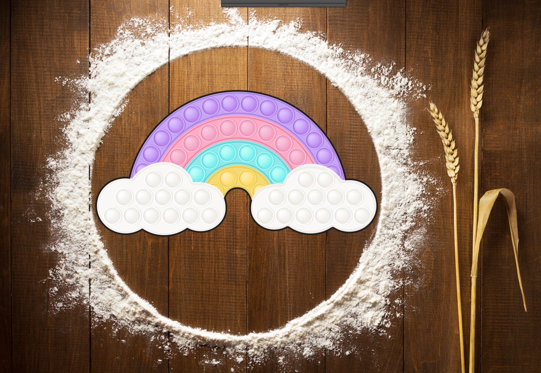 Rainbow Shaped Popit Cookie Cutter - Read Description - Etsy