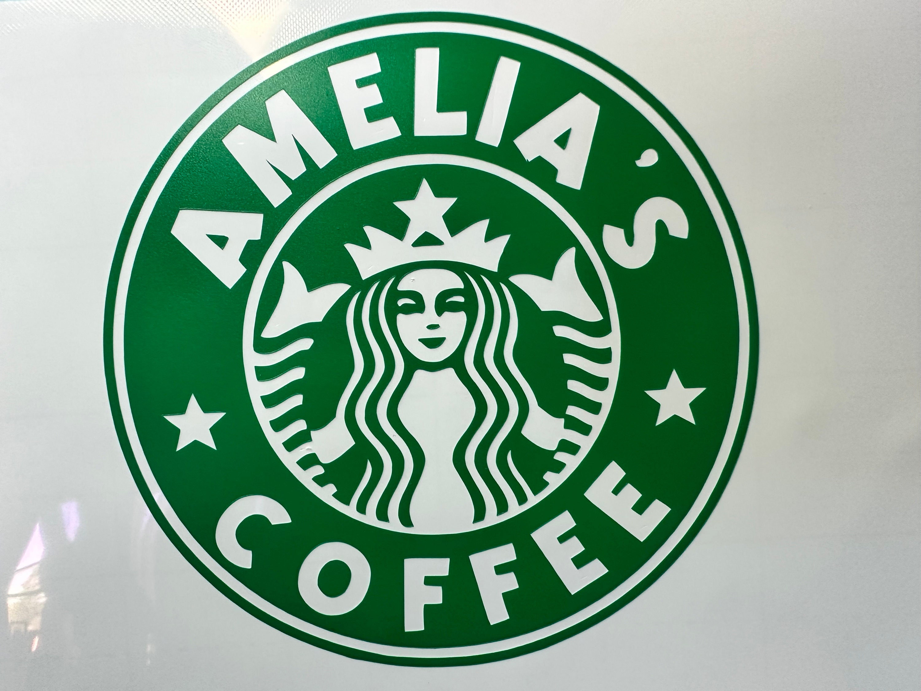 Starbucks Vinyl Decal *customization Available for Text* - Etsy