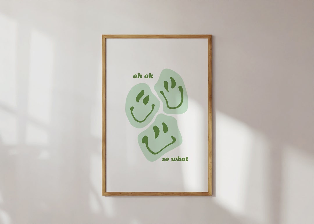 Poster Aesthetic Room Decor Bedroom Posters Prints Minimalist Green ...