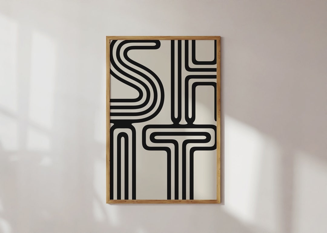 Wall Art Print Trendy Typography Digital Prints Wall Art Prints Trendy ...
