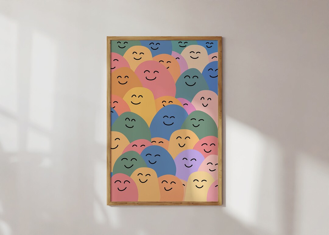 Wall Art Print Trendy, Funky Printable Wall Art, Trendy Poster, Digital ...