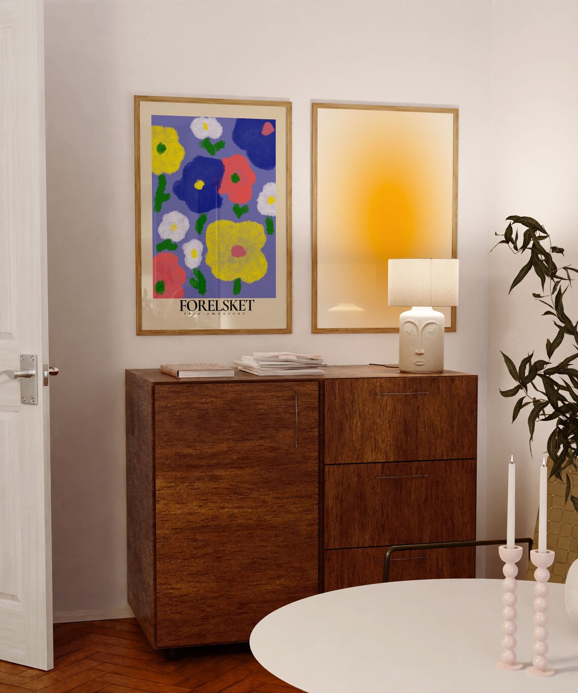 Poster Wall Art Prints Trendy • Abstrakte Kunst Bunt • Poster Aesthetic ...