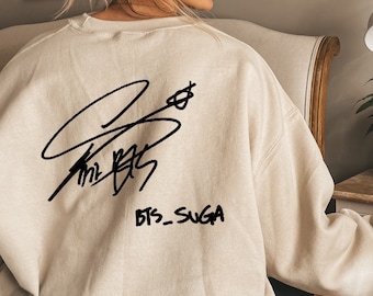 Bts Suga Signature - Etsy